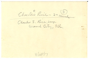 Charles R. Rice v. Charles S. Rice - Digital Commonwealth