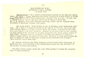 Noah Griffin Day to be sponsored at Tampa, Florida - Digital Commonwealth