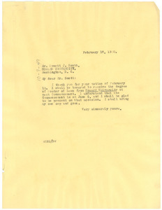 Letter from W. E. B. Du Bois to Howard University - Digital Commonwealth