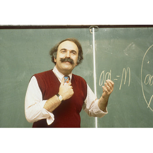 Jack Levin, professor of sociology standing at the blackboard - Digital ...