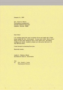 Letter from Judith A. Chilcote to Mary W. Pierce - Digital Commonwealth