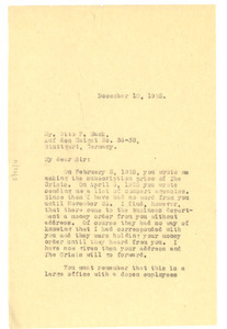 Letter from W. E. B. Du Bois to Otto F. Mack - Digital Commonwealth