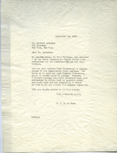 Letter from W. E. B. Du Bois to Herbert Aptheker - Digital Commonwealth