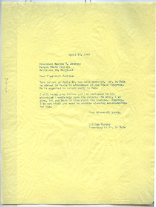 Letter from Lillian Murphy to Morgan State College - Digital Commonwealth
