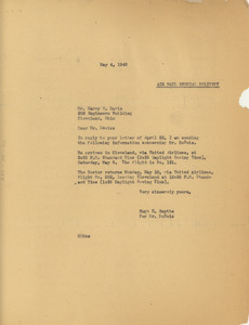Letter from Hugh H. Smythe to Harry E. Davis - Digital Commonwealth