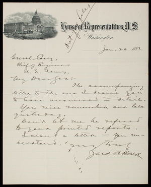 [John C.] Houk to Thomas Lincoln Casey, January 26, 1892 - Digital ...