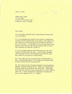 Letter from Judy Chilcote to Sally Little - Digital Commonwealth