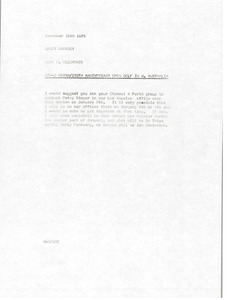 Memorandum from Mark H. McCormack to Sandy Creasey - Digital Commonwealth