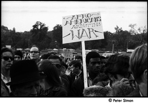 Resistance rally: demonstrators on Boston Common, sign in crowd reading ...