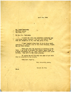 Letter from W. E. B. Du Bois to Andrei Vishinsky - Digital Commonwealth
