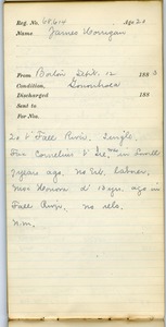 Tewksbury Almshouse Intake Record: Horrigan, James - Digital Commonwealth