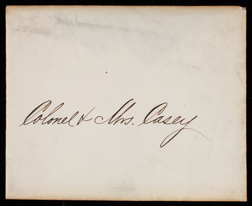 Invitation to State Dinner, April 19, 1877 - Digital Commonwealth