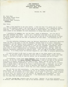 Letter from Judi Chamberlin to Terry Neal - Digital Commonwealth