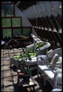 Interior of the greenhouse, Montague Farm Commune - Digital Commonwealth