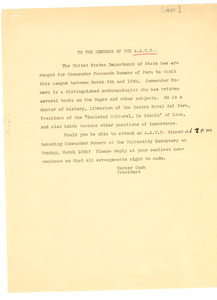 Memorandum from Mercer Cook to American Association of University ...