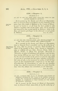 1791 Chap. 0004 An Act, Altering The Place Of Holding The Courts Of ...