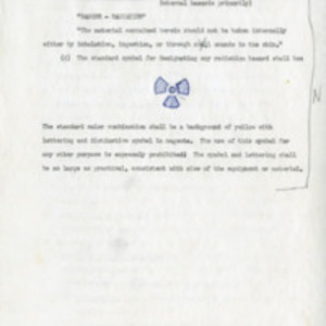 Early radiation warning symbol - Digital Commonwealth