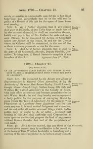 1798 Chap. 0021 An Act Authorizing James Bayley And Others To Conduct ...