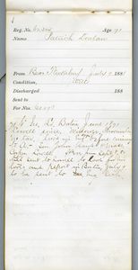 Tewksbury Almshouse Intake Record: Donlan, Patrick - Digital Commonwealth