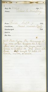 Tewksbury Almshouse Intake Record: Murphy, Albert C. - Digital Commonwealth