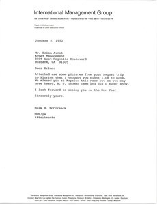 Letter from Mark H. McCormack to Brian Avnet - Digital Commonwealth