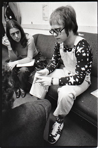 Elton John backstage and performing at the Boston Tea Party: Elton John ...