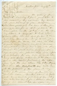 Letter from Elizabeth Lyman to Benjamin Smith Lyman - Digital Commonwealth