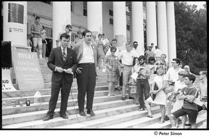 Bill Baird press conference at the University of Maryland: Baird, with ...