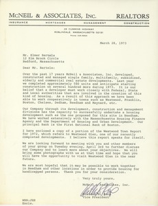 Letter from William R. Roop to Elmer C. Bartels - Digital Commonwealth