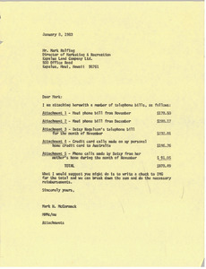 Letter from Mark H. McCormack to Mark Rolfing - Digital Commonwealth