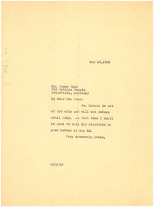 Letter from Kathleen Foss to James Bond - Digital Commonwealth