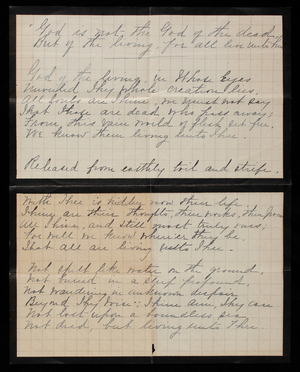 [Handwritten religious notes], 1880 - Digital Commonwealth