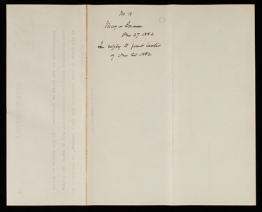 Mayor [William R.] Grace to General John Newton and Thomas Lincoln ...
