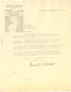 Letter from David E. Skelton to W. E. B. Du Bois - Digital Commonwealth