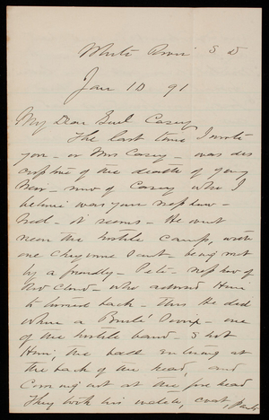 Col. Henry to Thomas Lincoln Casey, January 10, 1891 - Digital Commonwealth