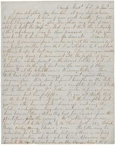 Letter from Robert E. Lee to George W. C. Lee, 11 January 1863 ...