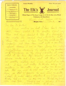 Letter from H. H. Pace to W. E. B. Du Bois - Digital Commonwealth