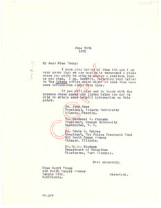 Letter from the NAACP to Beryl Young - Digital Commonwealth