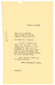 Letter from W. E. B. Du Bois to W. H. Crogman - Digital Commonwealth