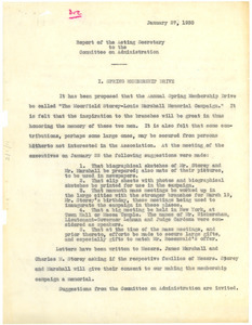 Report of the Acting Secretary of the NAACP to the Committee on ...