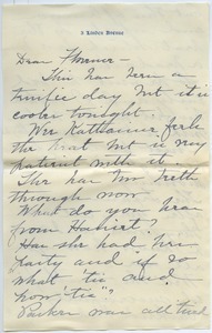 Letter from Sara to Florence Porter Lyman - Digital Commonwealth