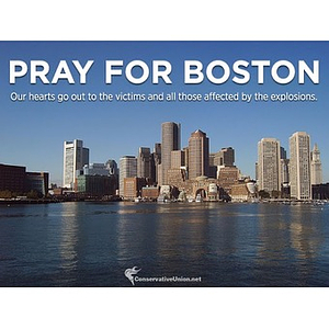 Digital Image: "Pray for Boston" - Digital Commonwealth