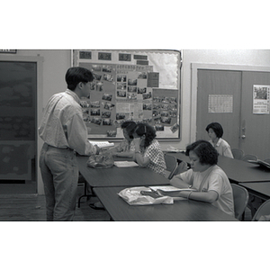 Teacher and students in civics class - Digital Commonwealth