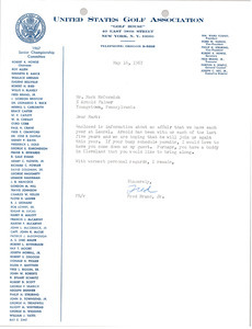 Letter from Fred Brand to Mark H. McCormack - Digital Commonwealth