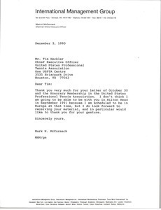 Letter from Mark H. McCormack to Tim Heckler - Digital Commonwealth