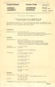 Revised provisional list of delegations to the Interim Committee of the ...