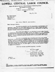 Letter to Mr. Paul Sheehy, from Joseph Mello - Digital Commonwealth