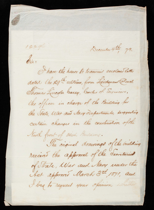 [George] W. McCrary to the Attorney General, December 4, 1879 - Digital ...