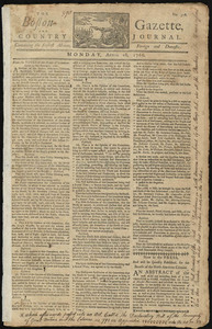 The Boston-Gazette, and Country Journal, 28 April 1766 (includes ...