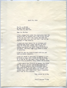 Letter from Lillian Murphy to Alphaeus Hunton - Digital Commonwealth